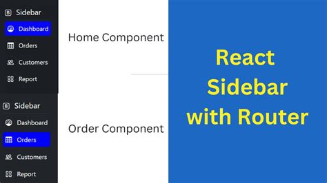 React Sidebar With React Router Side Menu With Routes In React Youtube