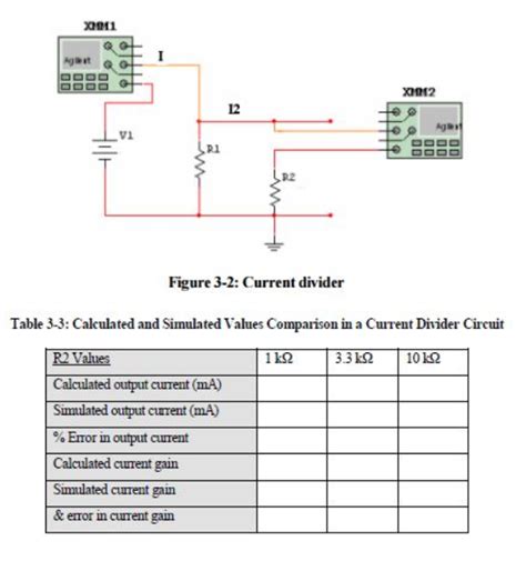 Solved 3 For The Current Divider Circuit In Figure 3 2 And