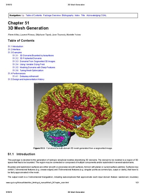 3d Mesh Generation Pdf Pdf Tetrahedron Parameter Computer