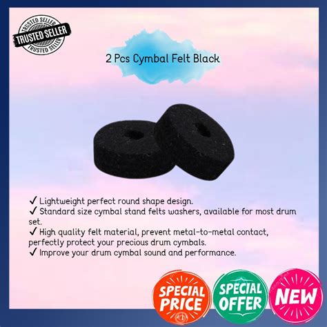 Cymbal Felt Black 2pcs Shopee Philippines