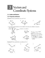 WB Solution Ch03 3 Vectors And Coordinate Systems 3 1 Scalars And