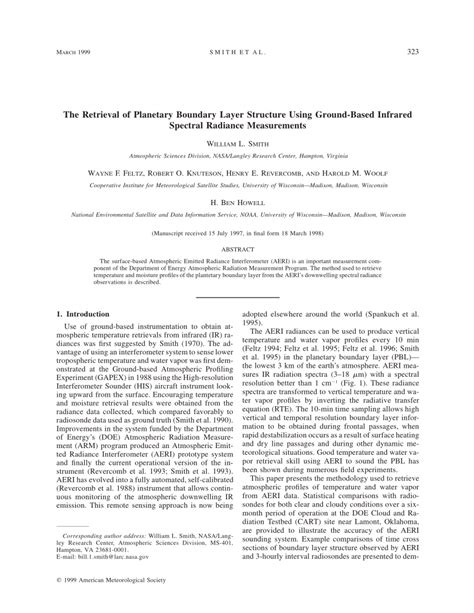 pdf the retrieval of planetary boundary layer structure using ground