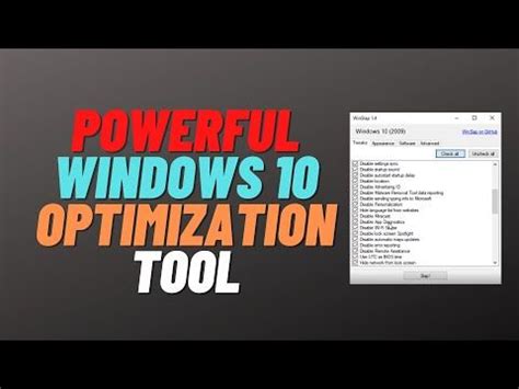 Powerful Windows Optimization Tool