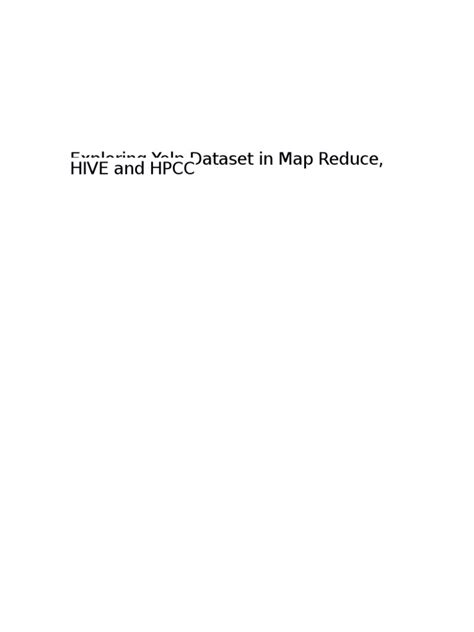 Exploring Dataset In Mapreduce Pdf Apache Hadoop Map Reduce