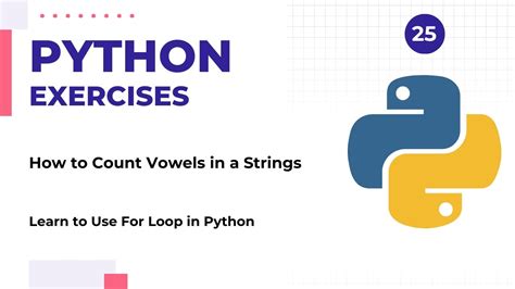 How To Count Vowels in a Strings using Python | Python Exercises - YouTube