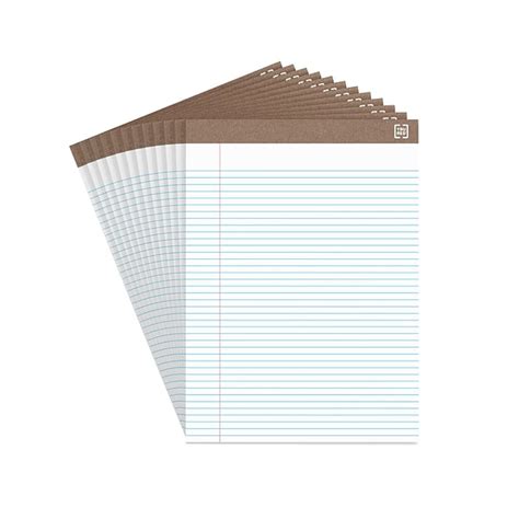 Tru Red™ Notepad 85 X 1175 Narrow Ruled White 50 Sheetspad Dozen Tr59938tr58187