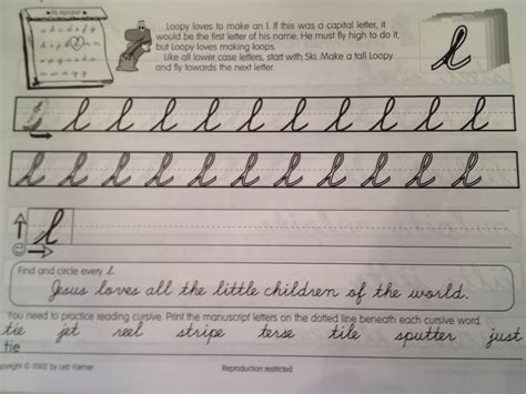 Cheerful Cursive Sample Page Psychowith