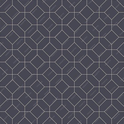 Premium Vector Elegant Arabic Lattice Outline Geometric Seamless Pattern Vector Background