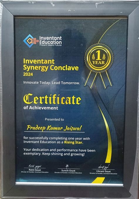 Pradeep Jaiswal On Linkedin During Annual Sales Meet Of Inventant