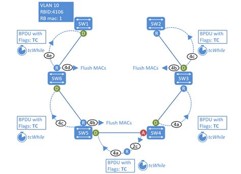 The Network Times Rapid Per Vlan Spanning Tree Protocol Rapid Pvst Synchronization