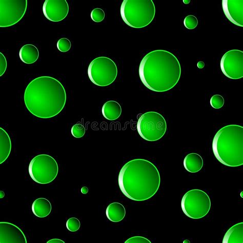 Colorful Seamless Vector Pattern For Background And Wallpaper Of Green Bubbles Stock Vector
