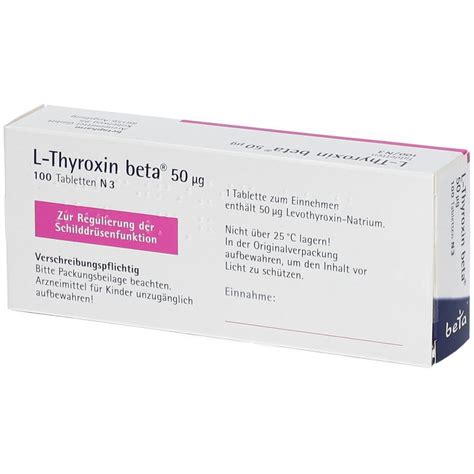 L Thyroxin Beta® 50 Ug 100 St Shop