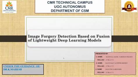 Akhil Vardhan Reddy On Linkedin Imageforgerydetection Projects Realtimeproject Deeplearning
