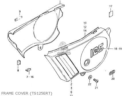 Suzuki Ts125er 1980 T 1 2 E4 E9 E15 E17 E18 E21 E22 E24 E25 E26 E30 Parts Lists And Schematics
