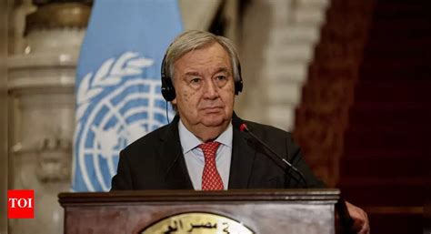 Un Chief Calls For Immediate Gaza Ceasefire Hostage Release Times