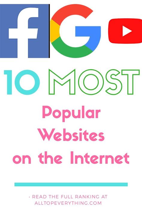Top 10 Most Popular Websites On The Internet Most Popular Social