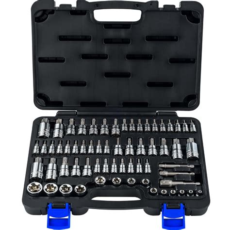 Epauto Drive Torque Torx Bit And External Socket Set 63 Piece