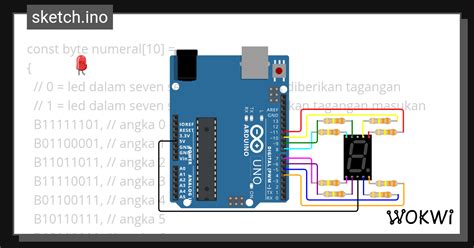 Seven Segment Display Wokwi Esp32 Stm32 Arduino Simulator