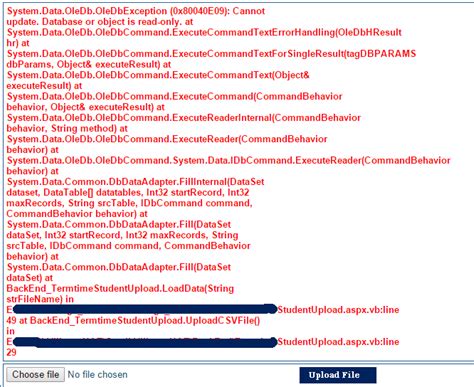 Asp Net Load Upload File Error On Xls Files Stack Overflow