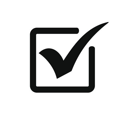 Check Mark Icon Isolated On White Background Vector Art At Vecteezy