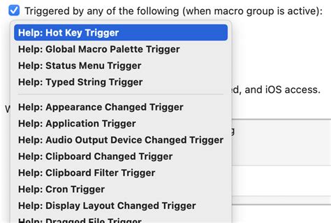 Manualmacro Triggers Keyboard Maestro Wiki