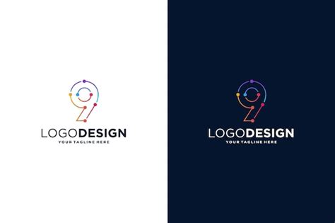 Premium Vector Number 9 Logo Design For Digital Technology Symbol