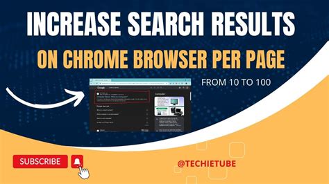 Increase Search Results On Chrome Browser Per Page Increase Search