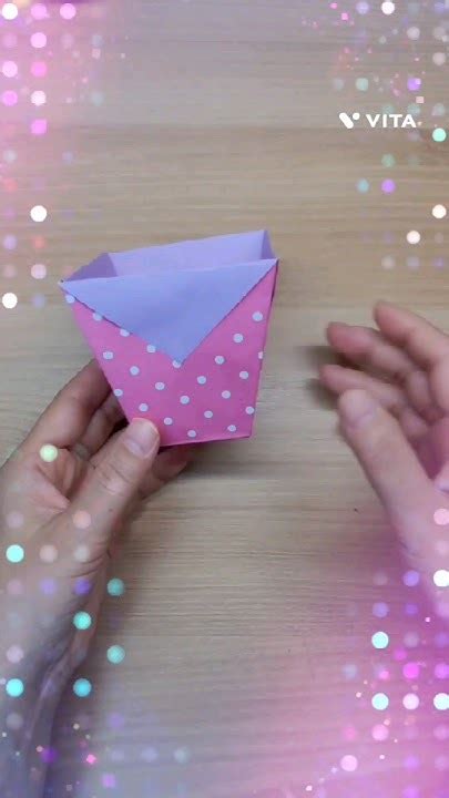 휴지통 종이접기 Youtube