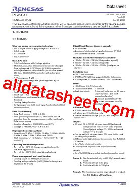 R F LEAXXXFA Datasheet PDF Renesas Technology Corp