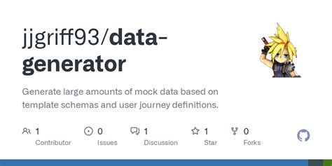 Github Jjgriff93data Generator Generate Large Amounts Of Mock Data Based On Template Schemas
