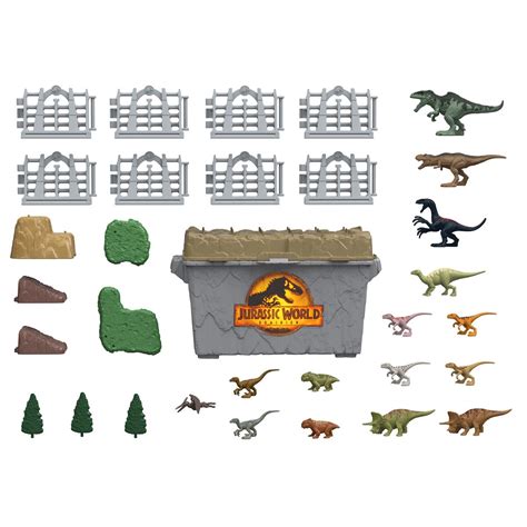 Jurassic World Minis Mega On The Go Dinosaur Danger Set
