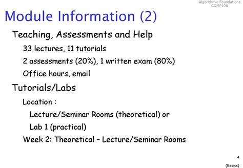Comp108 Algorithmic Foundations Basics Ppt Download