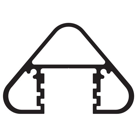 Signcomp 1250 Post And Panel Systems Series 3 3 1 4 Triangular Post W Radius Edges