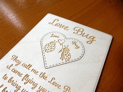 Love Bug Token Pocket Hug Etsy