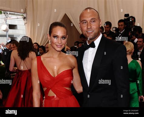 Derek Jeter Right And Hannah Davis Arrive At The Metropolitan Museum Of Art S Costume