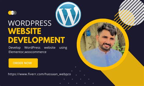 develop the wordpress website and customize the design by hassaan