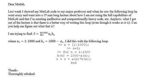 Solved Dear Matlab Last Week I Showed My Matlab Code To My