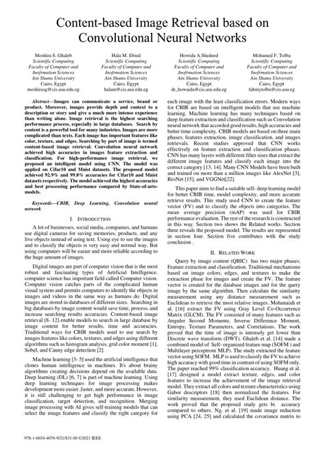 Pdf Content Based Image Retrieval Based On Convolutional Neural Networks