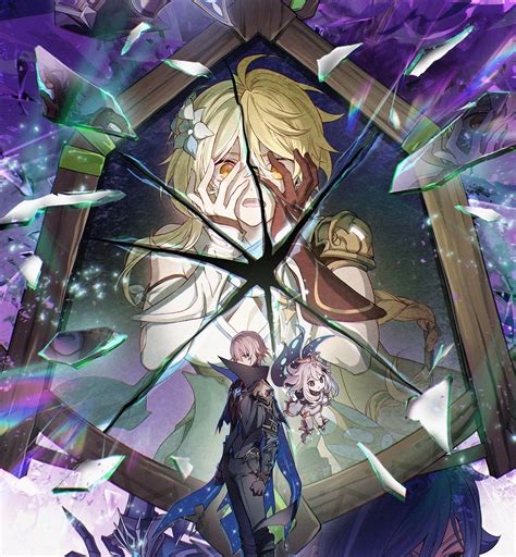 Lumine Aether Paimon Kaeya Dainsleif And More Genshin Impact Drawn By Sakon Danbooru