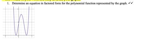 Solved Determine An Equation In Factored Form For The Chegg