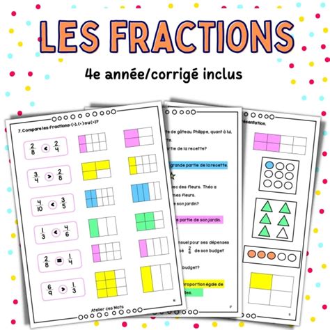 Les Fractions 4e