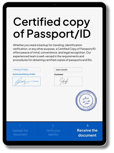 Certified Copy Of Passport Id Notary Public Apostille