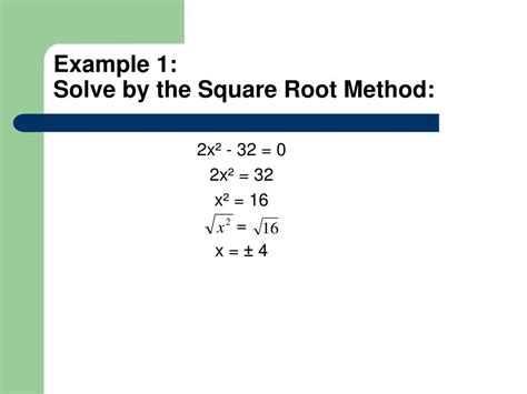 Ppt Solving Quadratic Equations Section 13 Powerpoint Presentation