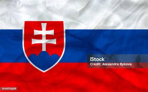 슬로바키아의 국기를 흔들고 슬로바키아 공화국 국기 섬유 슬라브 국가 0명에 대한 스톡 사진 및 기타 이미지 0명 3차원 형태 개념 Istock