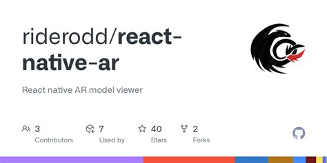 Github Rideroddreact Native Ar React Native Ar Model Viewer