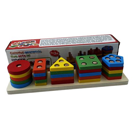 Sortator De Forme Geometrice Din Lemn Selling Depot 5 Coloane Emag Ro