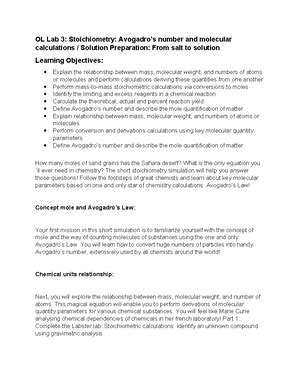Week Lab Week Lab Document Name OL Lab Chemistry Safety And Atomic Structure Assess