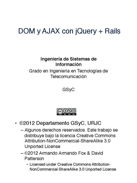 16 Dom Ajax Con Jquery Rails Pdf Script Java J Query