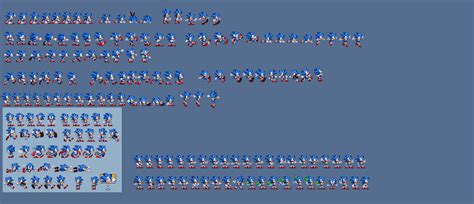 Sonic Sprite Base Por Sonic Fan Sheet By Matheussprites16 On Deviantart