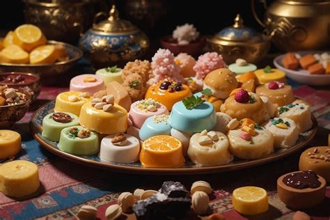 Premium Ai Image Eastern Sweets